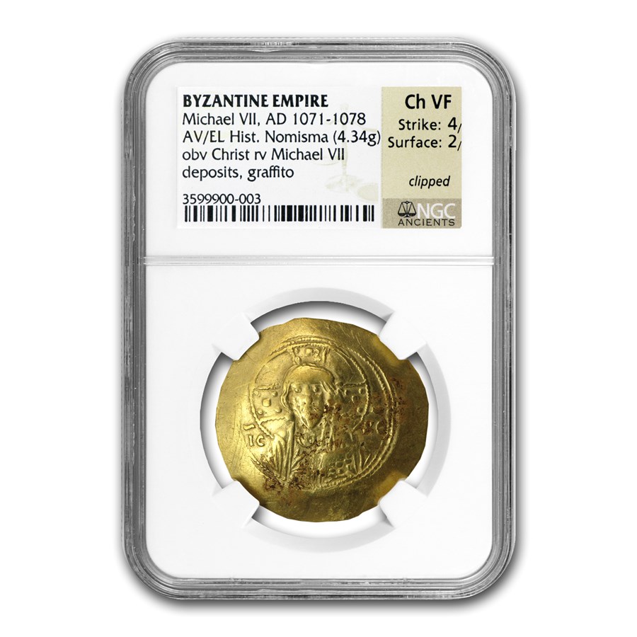 Buy Byzantine Gold Histamenon Michael VII Ch VF NGC (1071-1078 AD) | APMEX