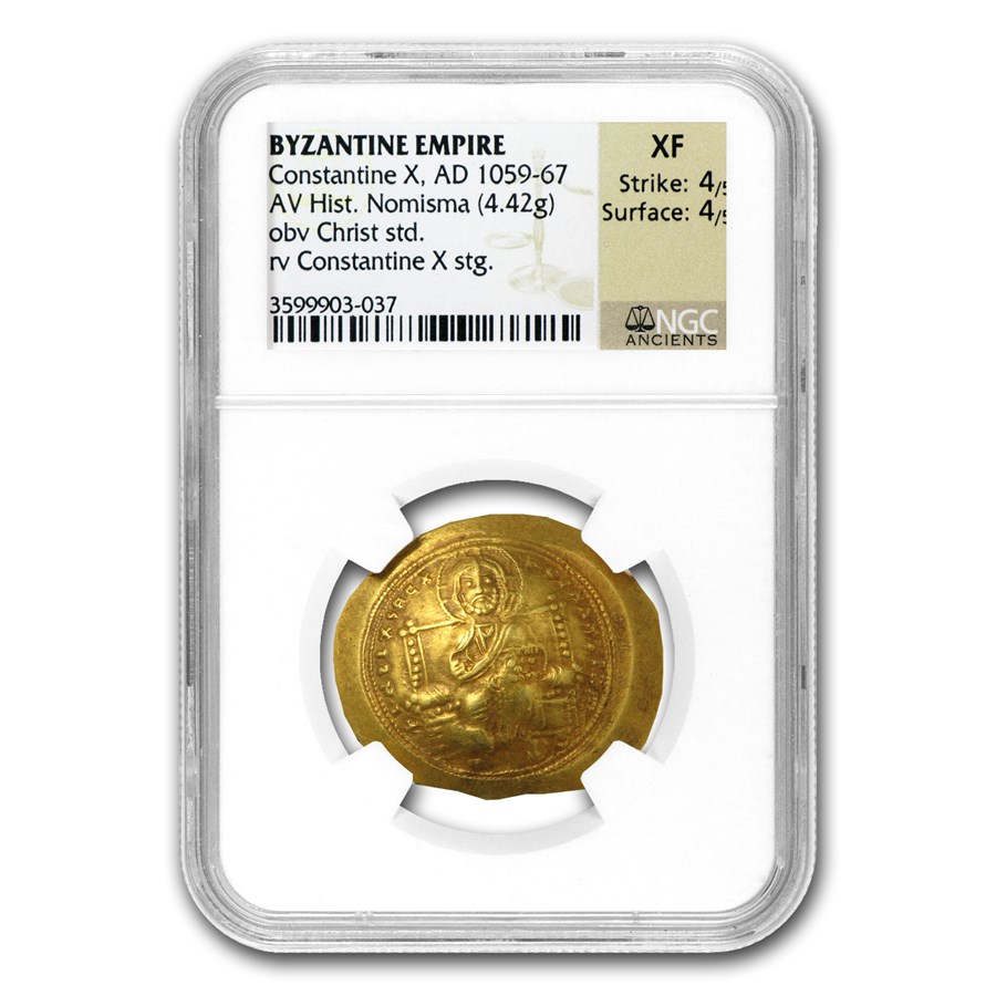 Buy Byzantine Gold Histamenon of Constantine X XF NGC (1059-1067 AD ...