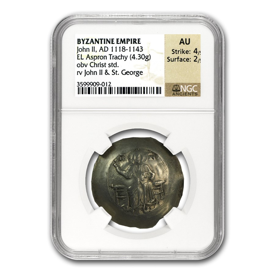 Buy Byzantine Gold Hyperpyron John II AU NGC (1118-1143 AD) | APMEX
