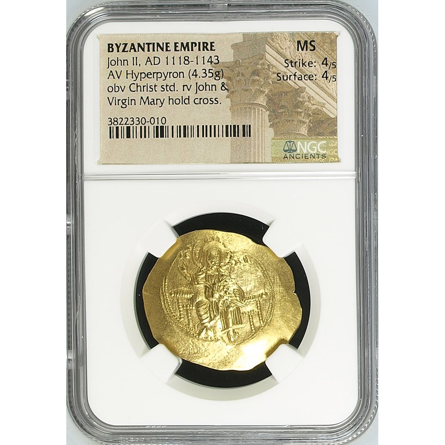 Buy Byzantine Gold Hyperpyron John II Comnenus (1118-1143 AD) MS NGC ...