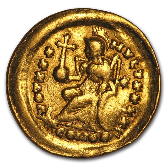Buy Byzantine Gold Solidus Emperor Anastasius I (491-518 AD) Fine | APMEX