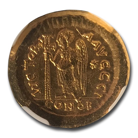 Buy Byzantine Gold Solidus Emperor Anastasius I (491-518 AD) MS NGC | APMEX
