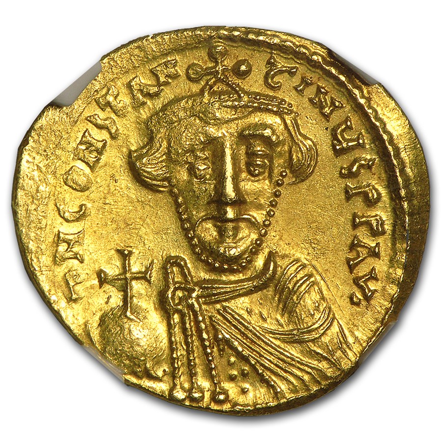 Buy Byzantine Gold Solidus Emperor Constans II (641-668 AD) MS NGC | APMEX