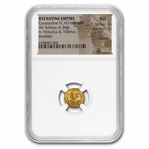 Buy 668-685 Byzantine Gold Solidus Constantine IV AU | APMEX