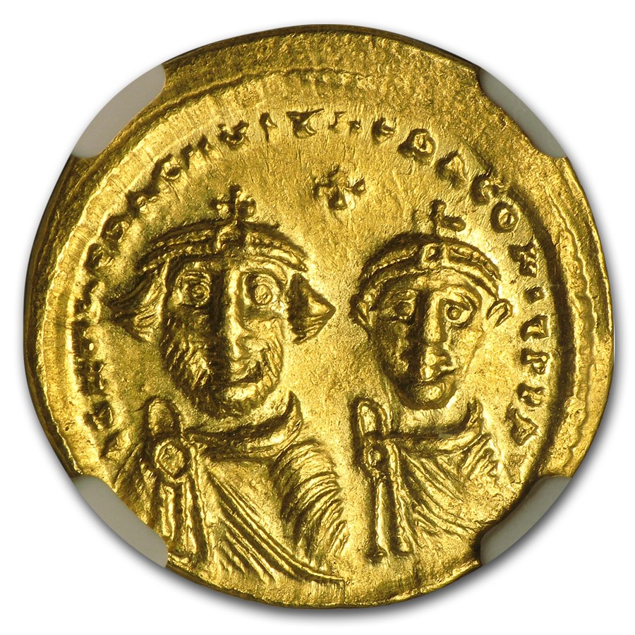 Buy Byzantine Gold Solidus Emperor Heraclius (613-641 AD) MS NGC | APMEX