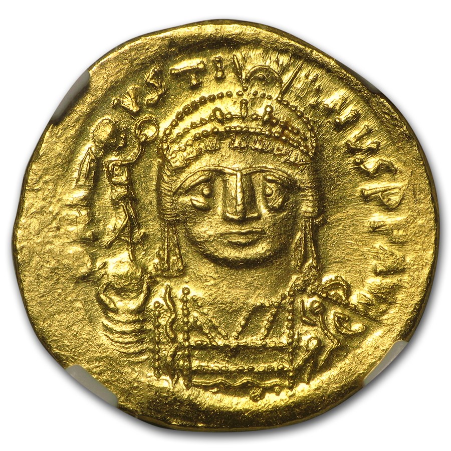 Buy Byzantine Gold Solidus Emperor Justin II (565-578 AD) MS NGC | APMEX