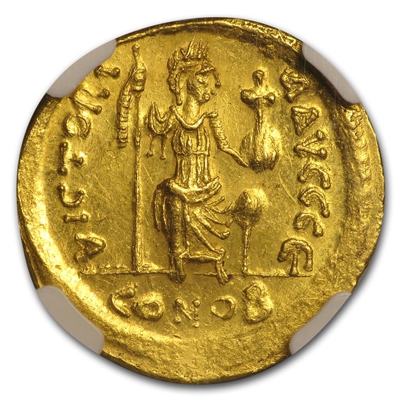 Buy Byzantine Gold Solidus Emperor Justin II (565-578 AD) MS NGC | APMEX