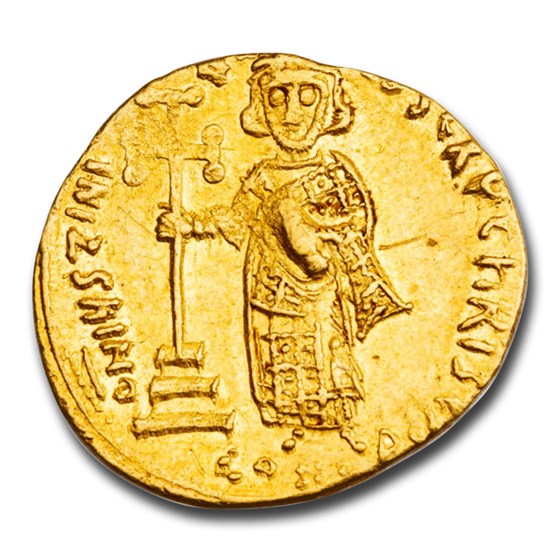 Buy Byzantine Gold Solidus Justinian II (685-695 AD) AU NGC | APMEX