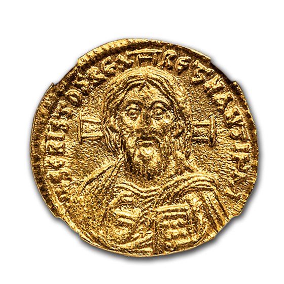 Buy Byzantine Gold Solidus Justinian II (685-695 AD) AU NGC | APMEX
