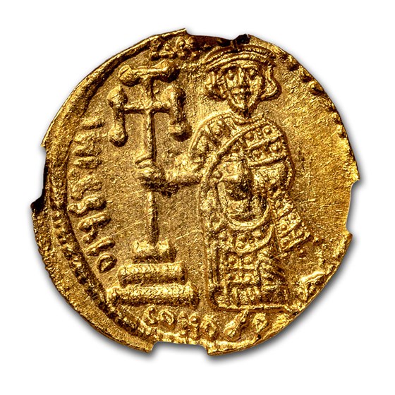 Buy Byzantine Gold Solidus Justinian II (685-695 AD) AU NGC | APMEX