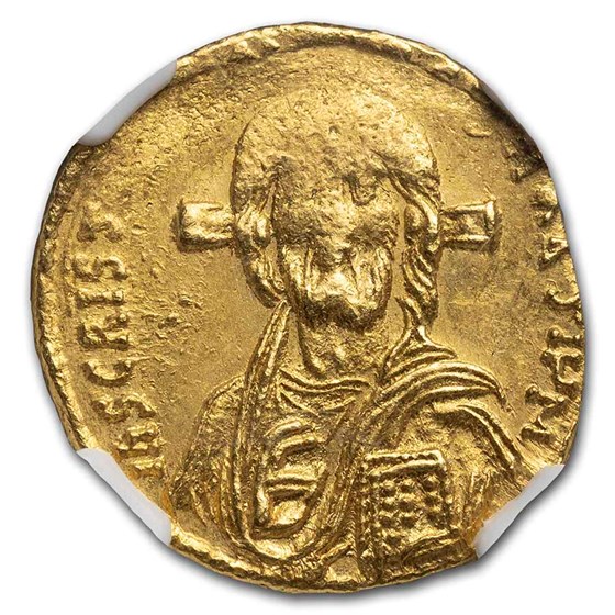 Byzantine Gold Solidus Justinian II (685-695 AD) MS NGC | APMEX