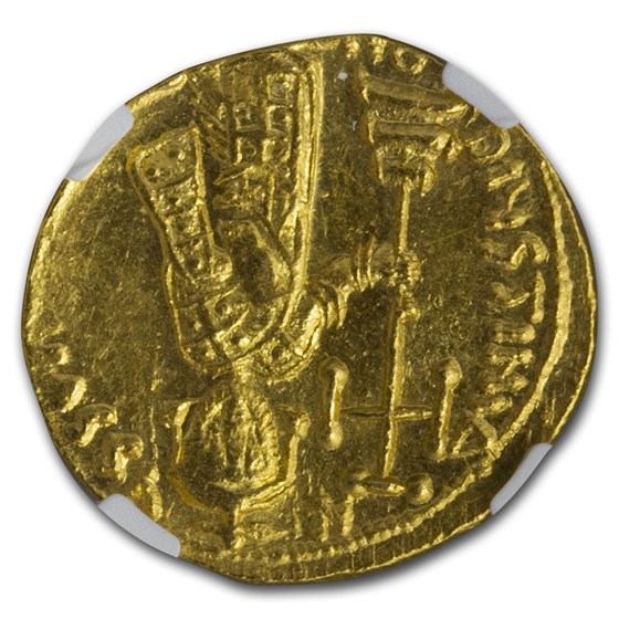 Buy Byzantine Gold Solidus Justinian II (685-695 AD) MS NGC | APMEX