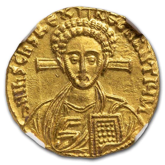 Buy Byzantine Gold Solidus Justinian II (705-711 AD) MS NGC (S-1414 ...
