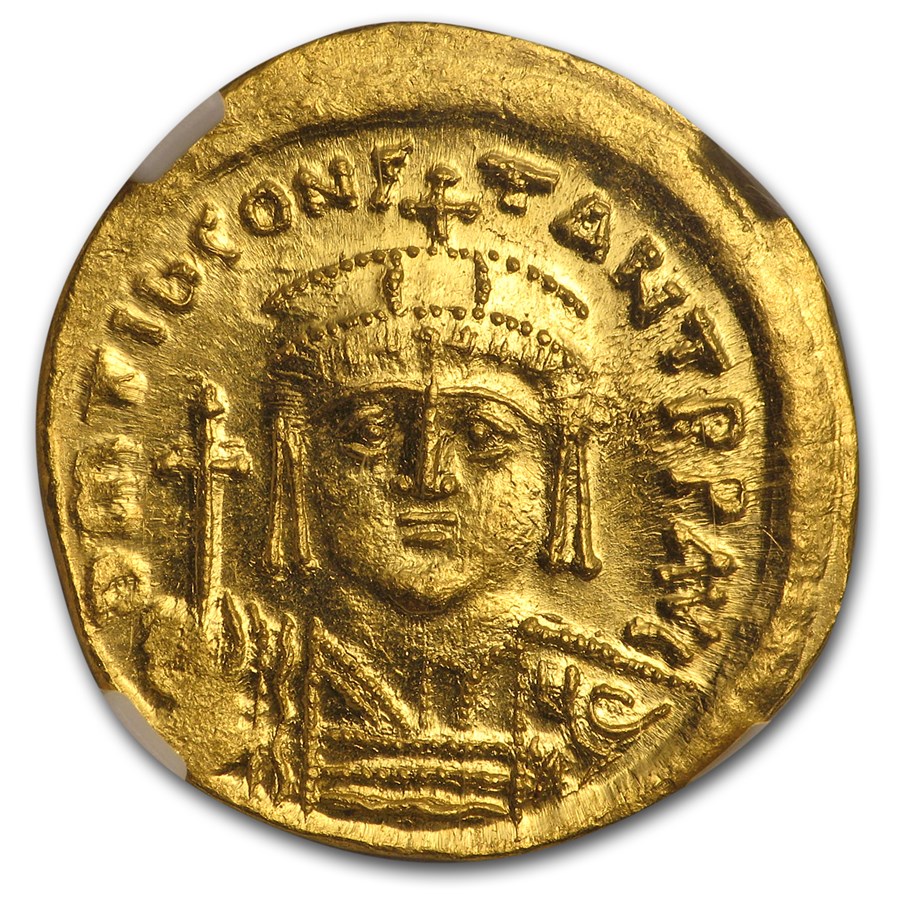 Buy Byzantine Gold Solidus Tiberius II Constantine (578-582)CH MS NGC ...