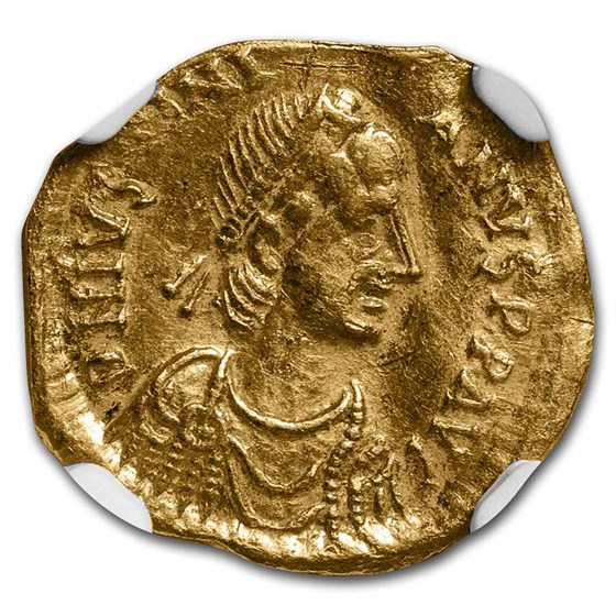 Buy Byzantine Gold Tremissis Justinian I (527-565 AD) XF NGC | APMEX