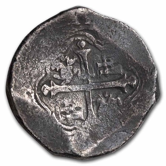 Buy (c.1628) Spanish Empire AR 8 Reales Cob Lucayan Beach Shipwreck | APMEX