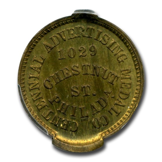Buy c. 1875 Centennial Advertising Token MS-64 PCGS | APMEX