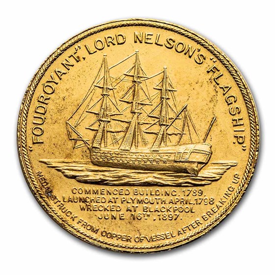 Buy (c.1897) Admiral Nelson Flagship Medal (w/Box) | APMEX