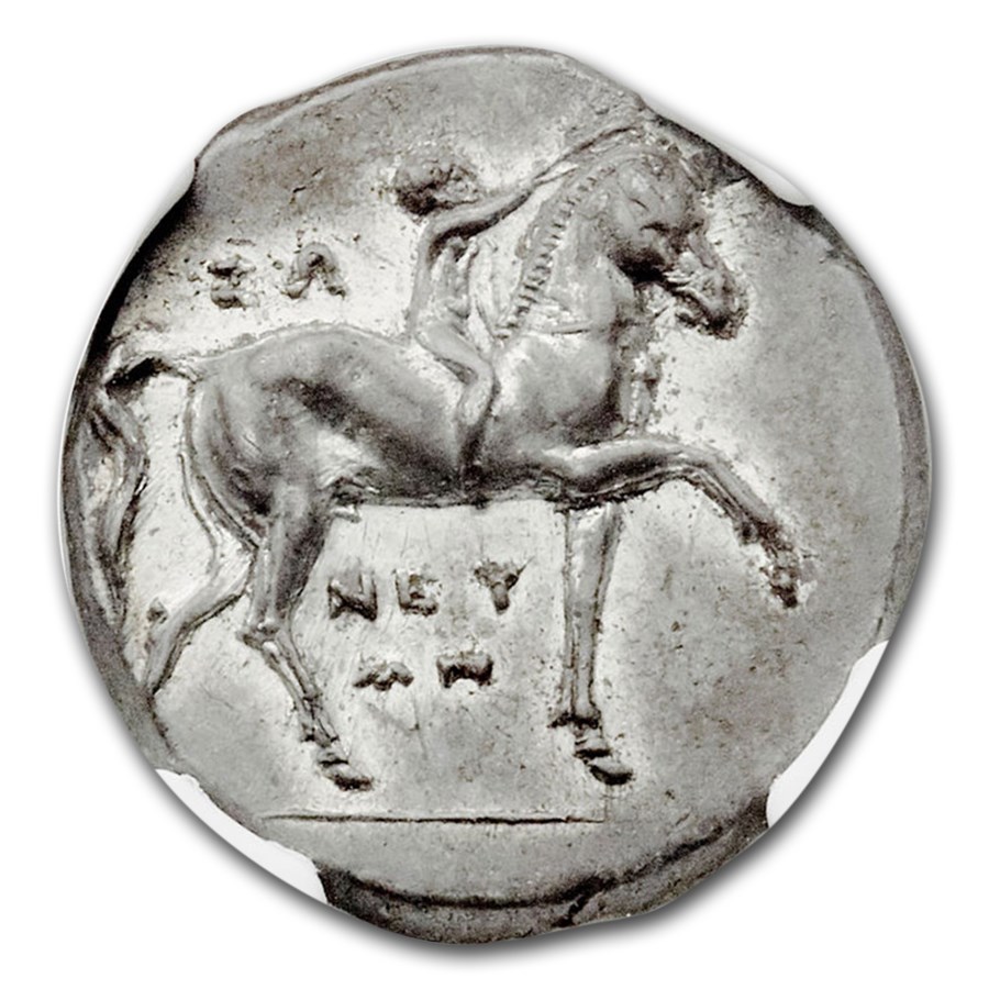 Buy Calabria Taras AR Didrachm Taras 281-240 BC CH AU NGC Fine Style ... Buy Calabria Taras AR Didrachm Taras 281-240 BC CH AU NGC Fine Style ...