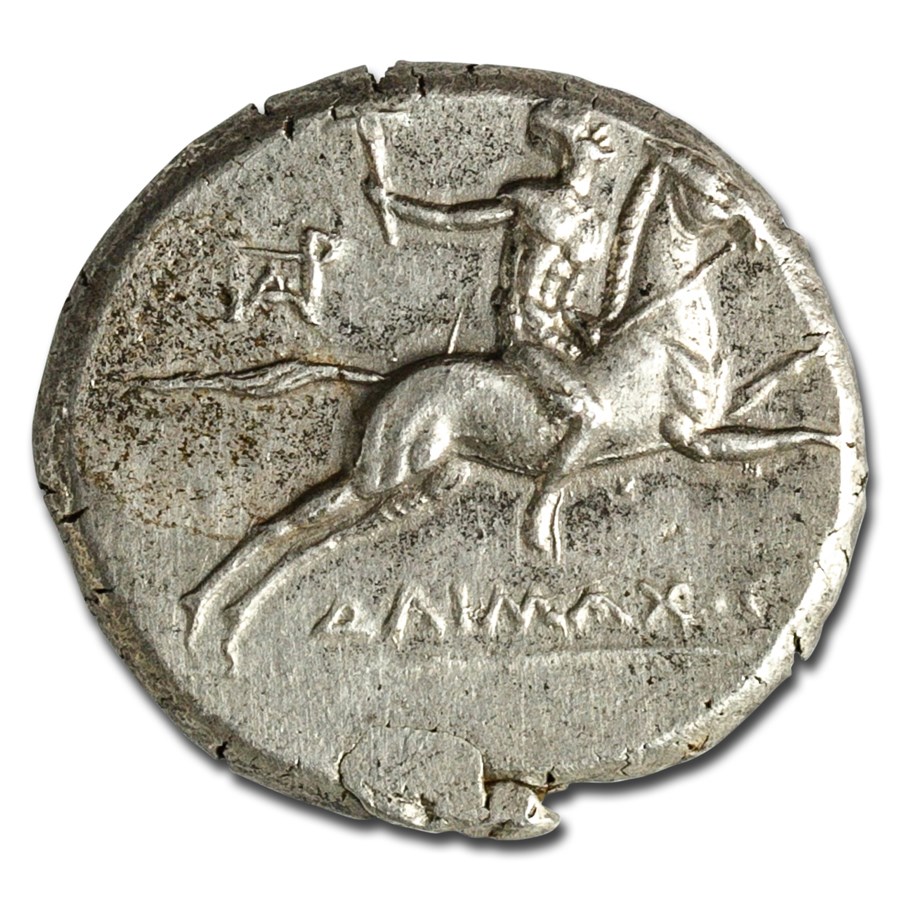 Buy Calabria Taras AR Didrachm Taras on Dolphin (240-228 BC) AU | APMEX