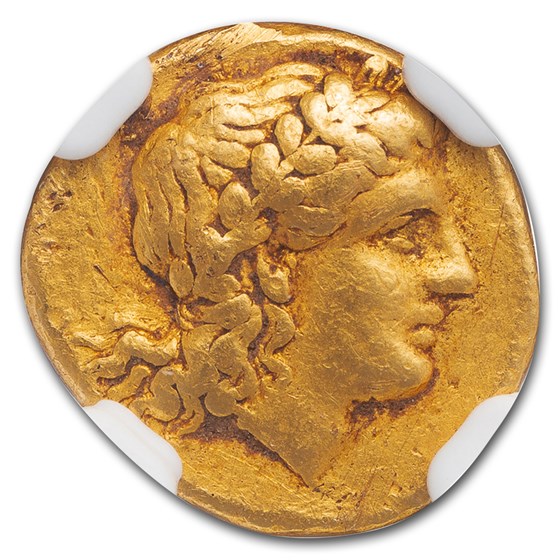 Buy Calabria Taras AV Quarter Stater Pyrrhus (281-272 BC) Ch VF NGC | APMEX