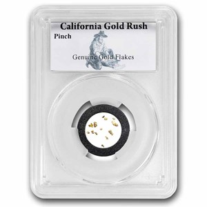 Buy California Gold Rush Pinch Genuine Gold Flakes PCGS | APMEX