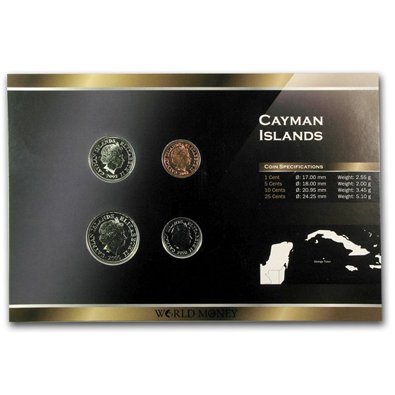 Buy Cayman Islands 1-25 Cents Coin Set BU | APMEX