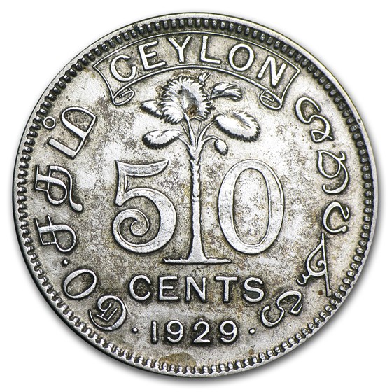 Buy Ceylon Silver 50 Cent VF | APMEX