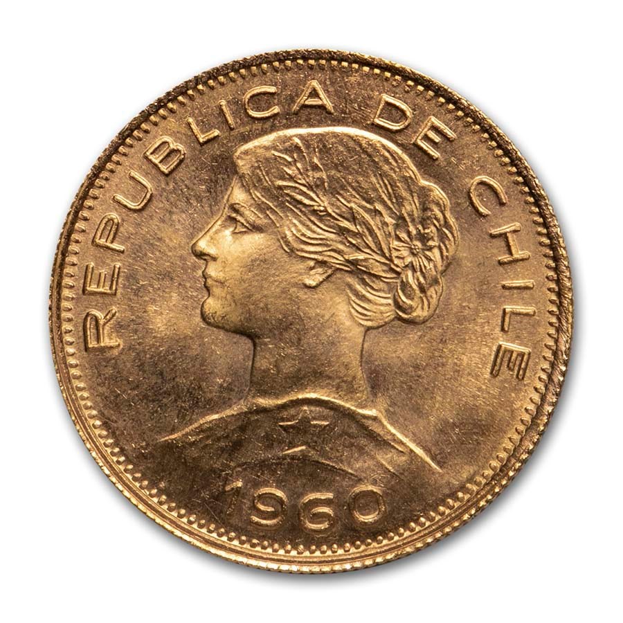 Buy Chile Gold 100 Pesos (Abrasions, Random Dates) | APMEX