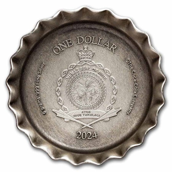 Buy Silver Coca-Cola® Bottle Opener w/ 6g Bottle Cap | APMEX