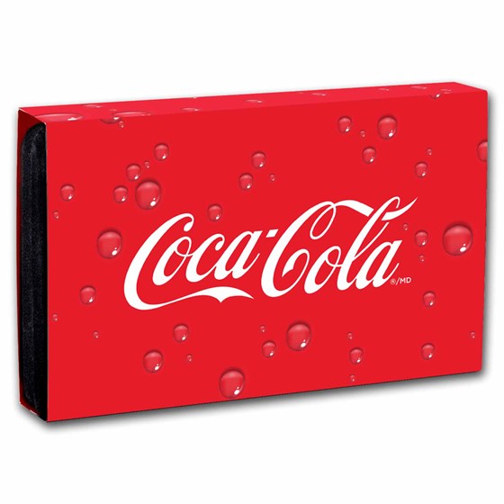Coca-Cola® 4 oz Silver Colorized Bar COA #10