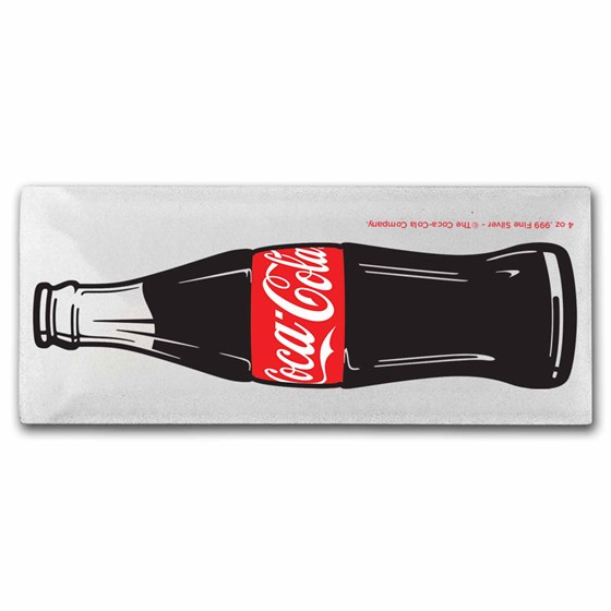 Coca-Cola® 4 oz Silver Colorized Bar COA #3