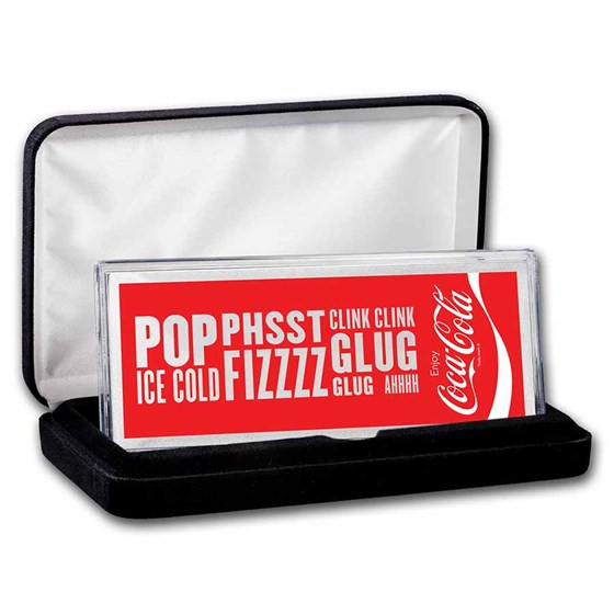 Buy Coca-Cola 4 oz Silver Colorized Bar | APMEX