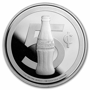 Buy Coca-Cola® 1 oz Silver 5 cent Bottle Round | APMEX