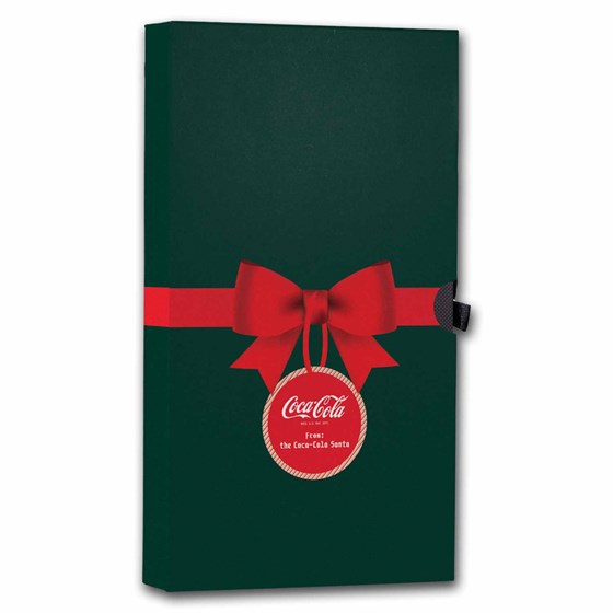 Buy Coca-Cola 4 oz Silver Colorized Santa Bar COA #3 | APMEX