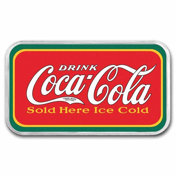 Buy Coca-Cola Vintage 1 oz Silver Color Bar in TEP | APMEX