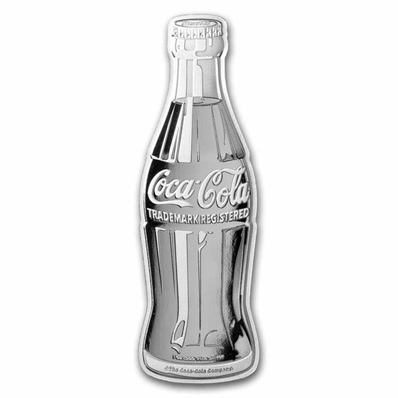 Buy Coca-Cola Vintage 1 oz Silver Bottle w/ COA | APMEX