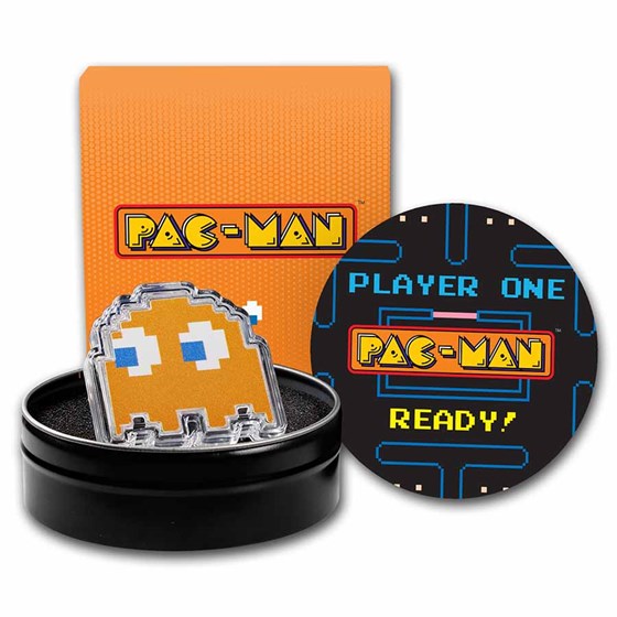 Buy Colorized 1 oz Silver PAC-MAN & Ghost Coins Set | APMEX