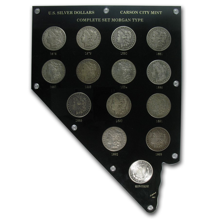 Buy Complete 14-Coin Morgan Dollar Carson City Collection XF | APMEX