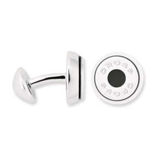 Buy Conical Collection Rhodium and Enamel Cuff Links | APMEX