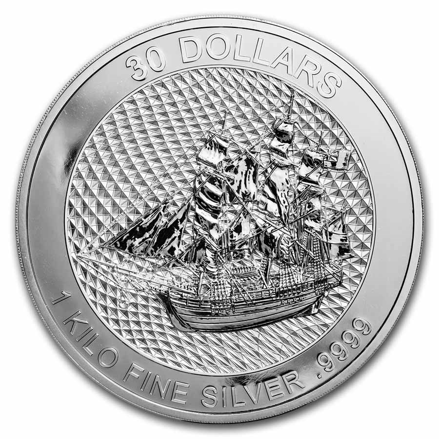 Buy Cook Islands 1 kilo Silver Bounty Coin (Random dates, Abrasions ...