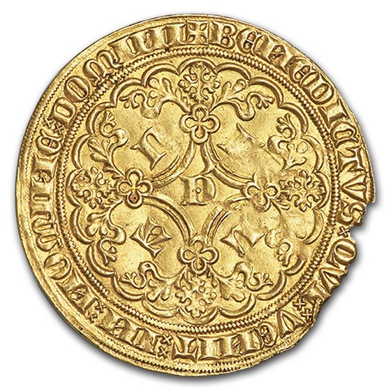 Buy County of Flanders AV Lion d'Or (1346-84 AD) AU-58 NGC | APMEX