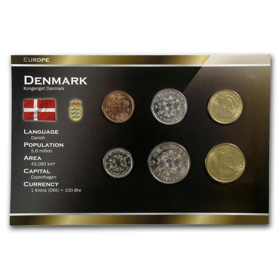 Buy Denmark 50 Ore-20 Kroner 6-Coin Set BU | APMEX