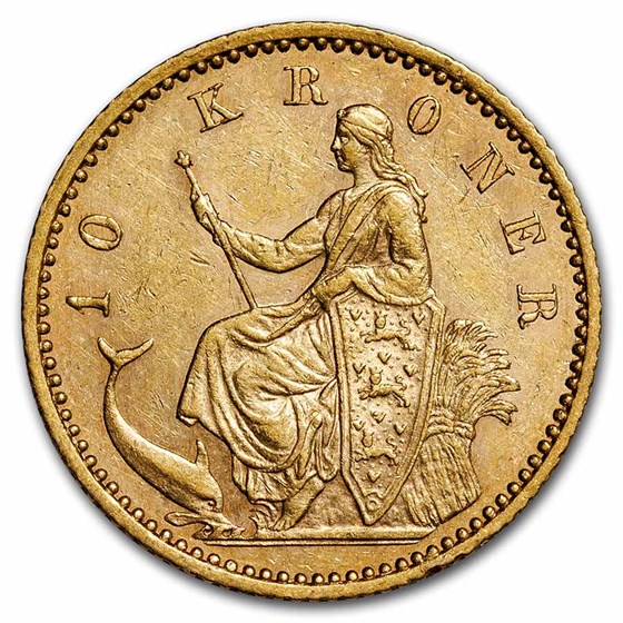 Buy Denmark Gold 10 Kroner Christian IX (1873-1900) Avg Circ | APMEX