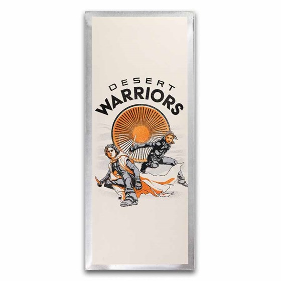 Buy DUNE 2 4 oz Silver Desert Warriors Coorized Bar | APMEX