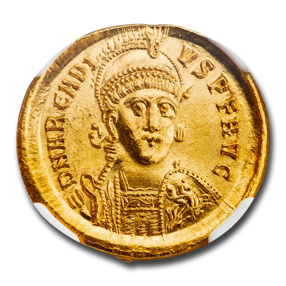 Buy Eastern Roman AV Solidus Arcadius (383-408 AD) MS NGC (RIC 29) | APMEX