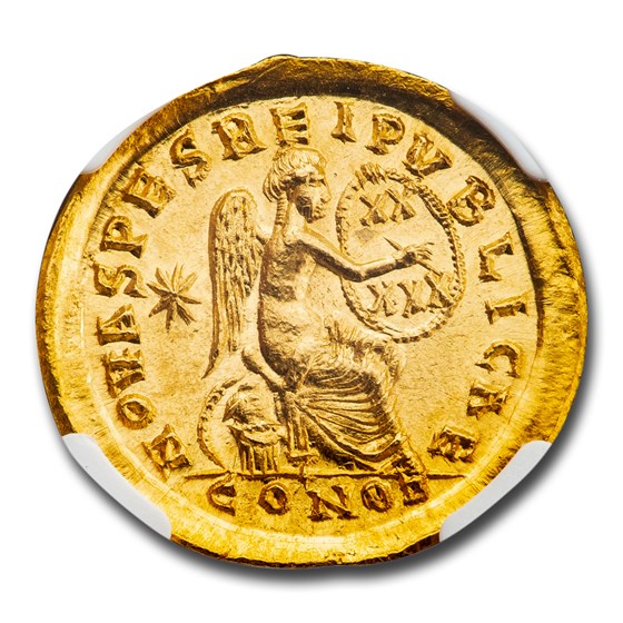 Buy Eastern Roman AV Solidus Arcadius (383-408 AD) MS NGC (RIC 29) | APMEX