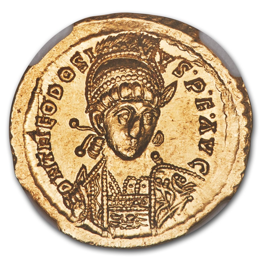 Buy Eastern Roman Empire AV Solidus Theodosius II 402-450 AD MS NGC | APMEX