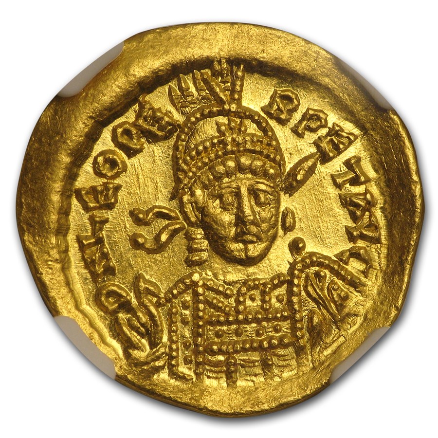 Buy Eastern Roman Gold Solidus Leo I (457-474 AD) CH MS NGC | APMEX