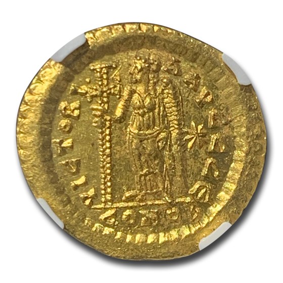 Buy Eastern Roman Gold Solidus Leo I (457-474 AD) MS NGC (RIC X 605 ...